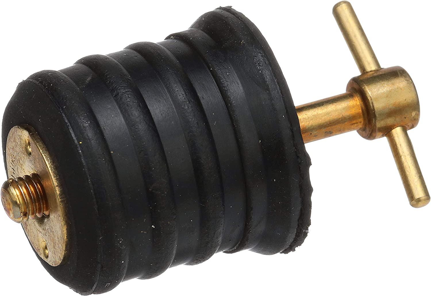 Seachoice 1.25 in. Marine Boat Brass Drain Plug with Neoprene Seal ...