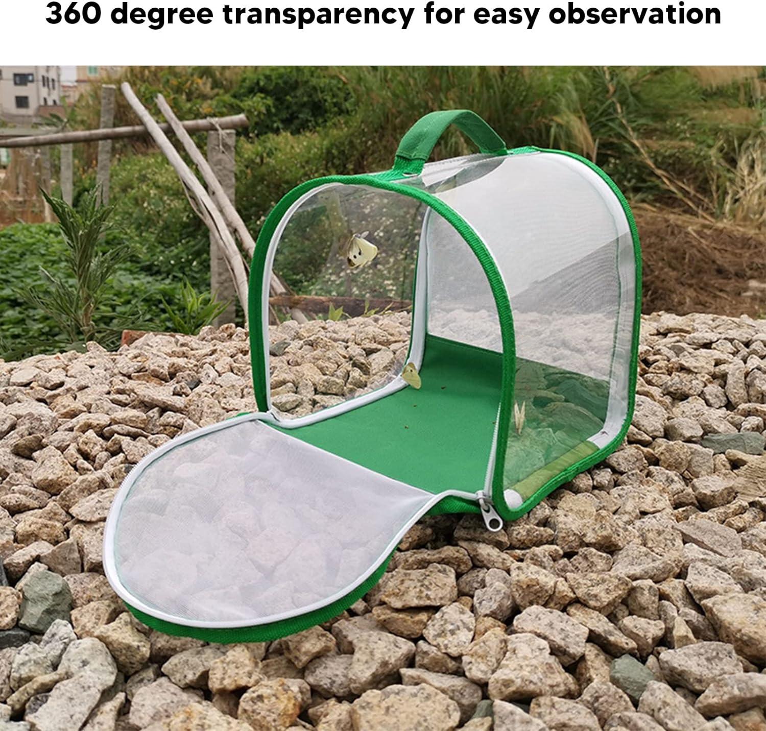 CHICIRIS Butterfly Habitat Pop Up Monarch Butterfly Enclosure Clear ...