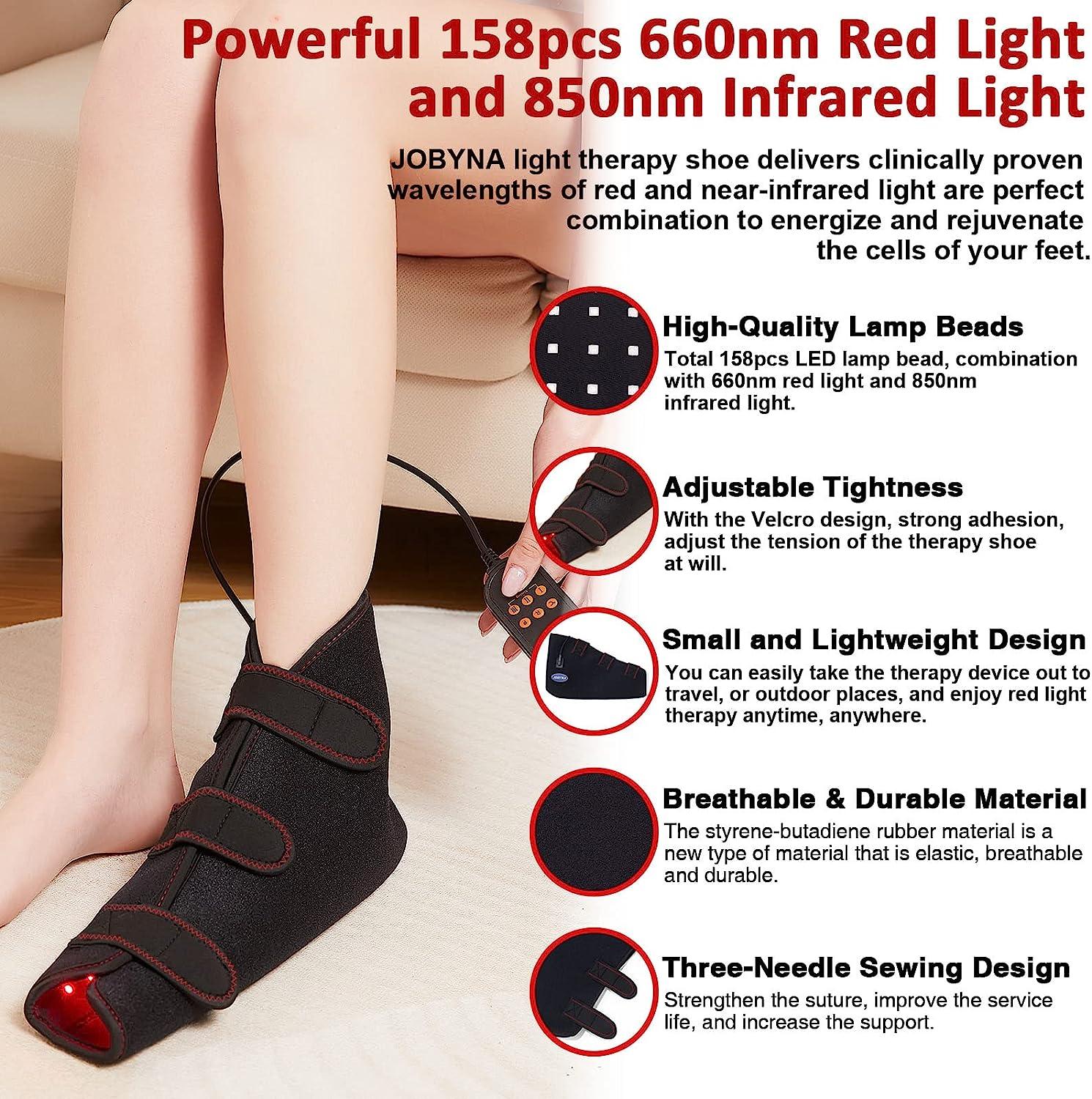 Red Infrared Light Therapy Shoe for Targeted Pain Relief in Feet Ankles ...