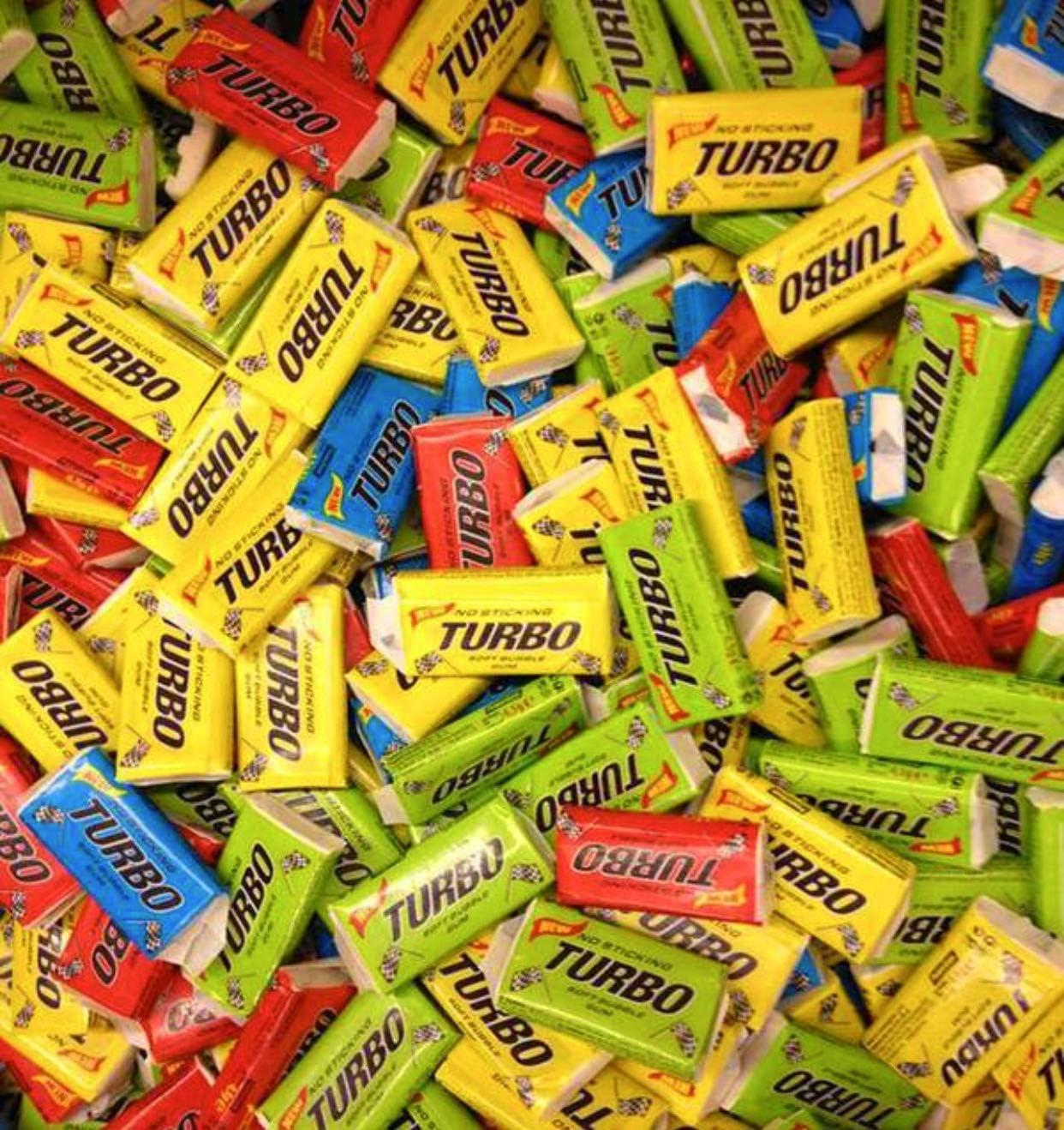 Turbo Soft Bubble Chewing Gum - Full Box of 100 Pieces of Soft Chewing ...