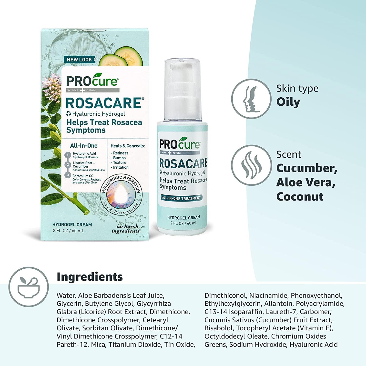 PROcure Rosacare CC Face Cream 2oz - Medicated Redness Reduction ...