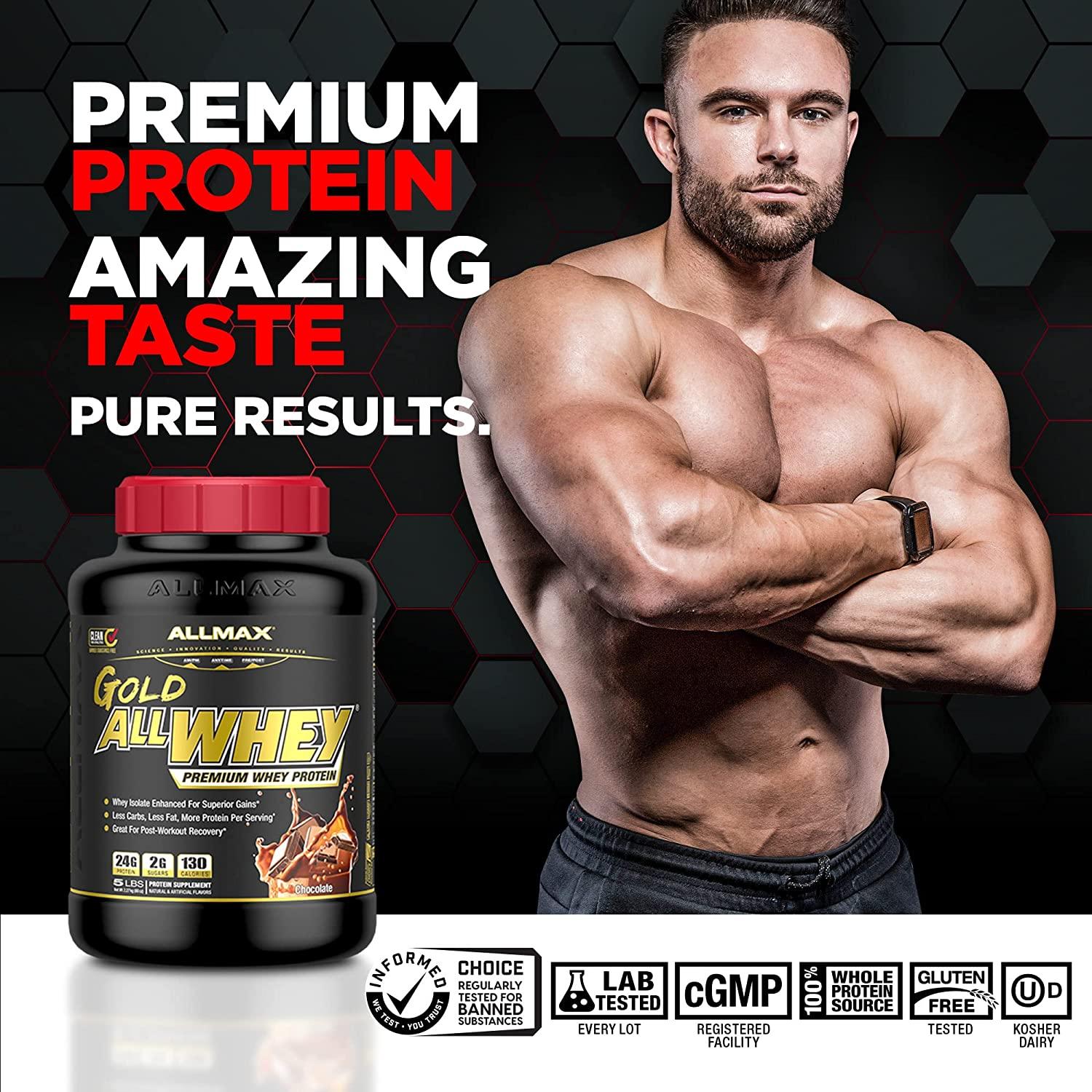 ALLMAX Nutrition AllWhey Gold 100% Whey Protein Isolate - Chocolate ...
