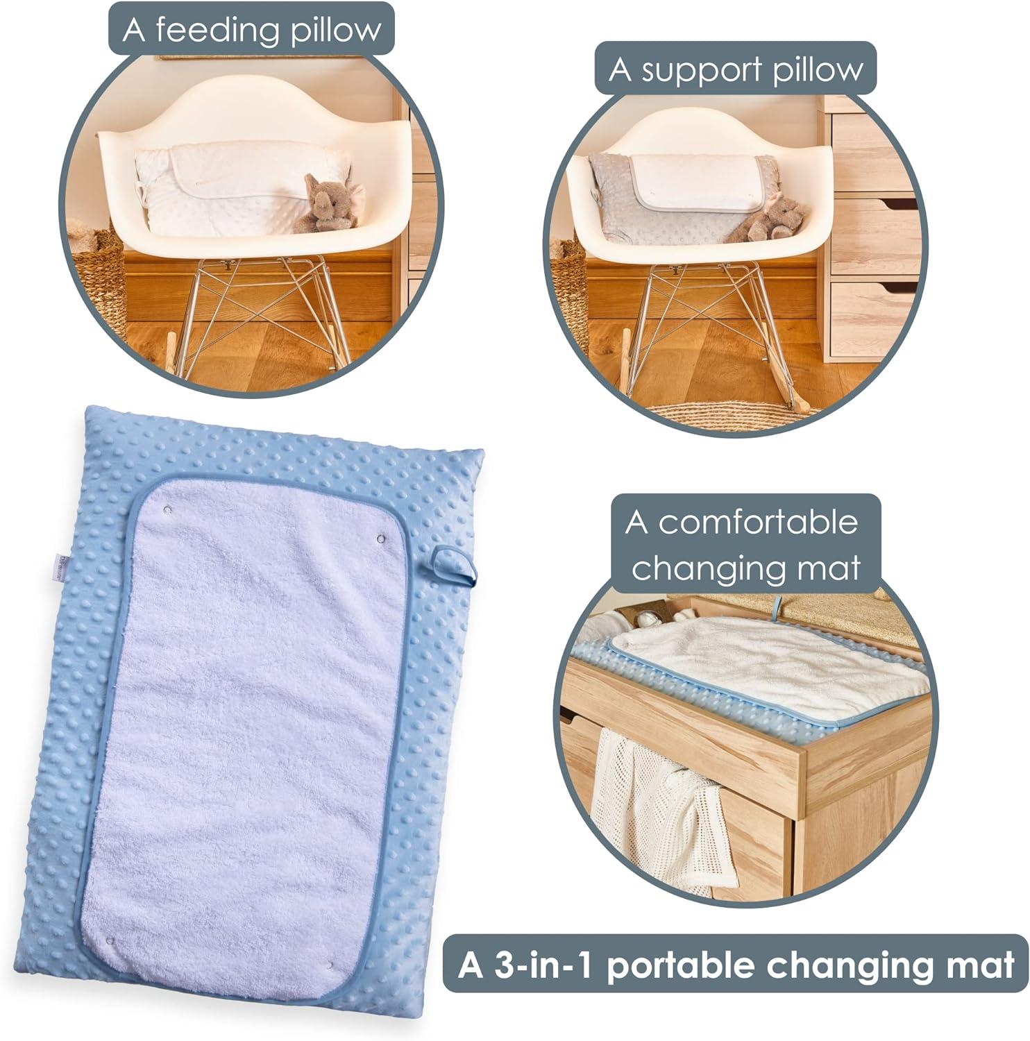 Clair de Lune Dimple Roly Poly Travel and Change Mat - Blue ...