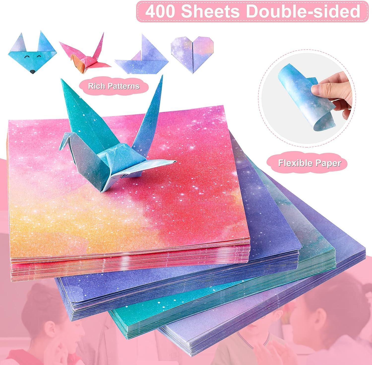 NHBTYKL Origami Paper Kit - 400 Sheets 3.75Inch Square Double Sided ...