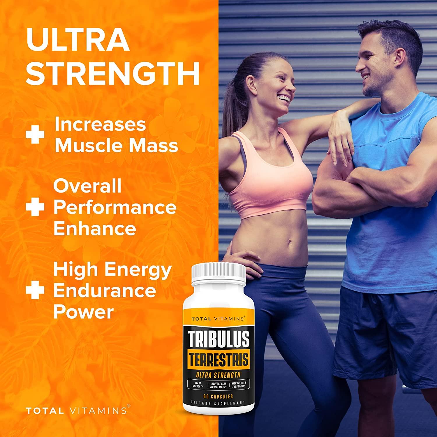 Tribulus Terrestris for Men Women - 1500mg Ultra Strength Steroidal ...