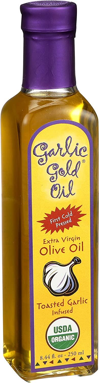 Garlic Gold Organic Extra Virgin Olive Oil - Toasted Garlic Infusion ...