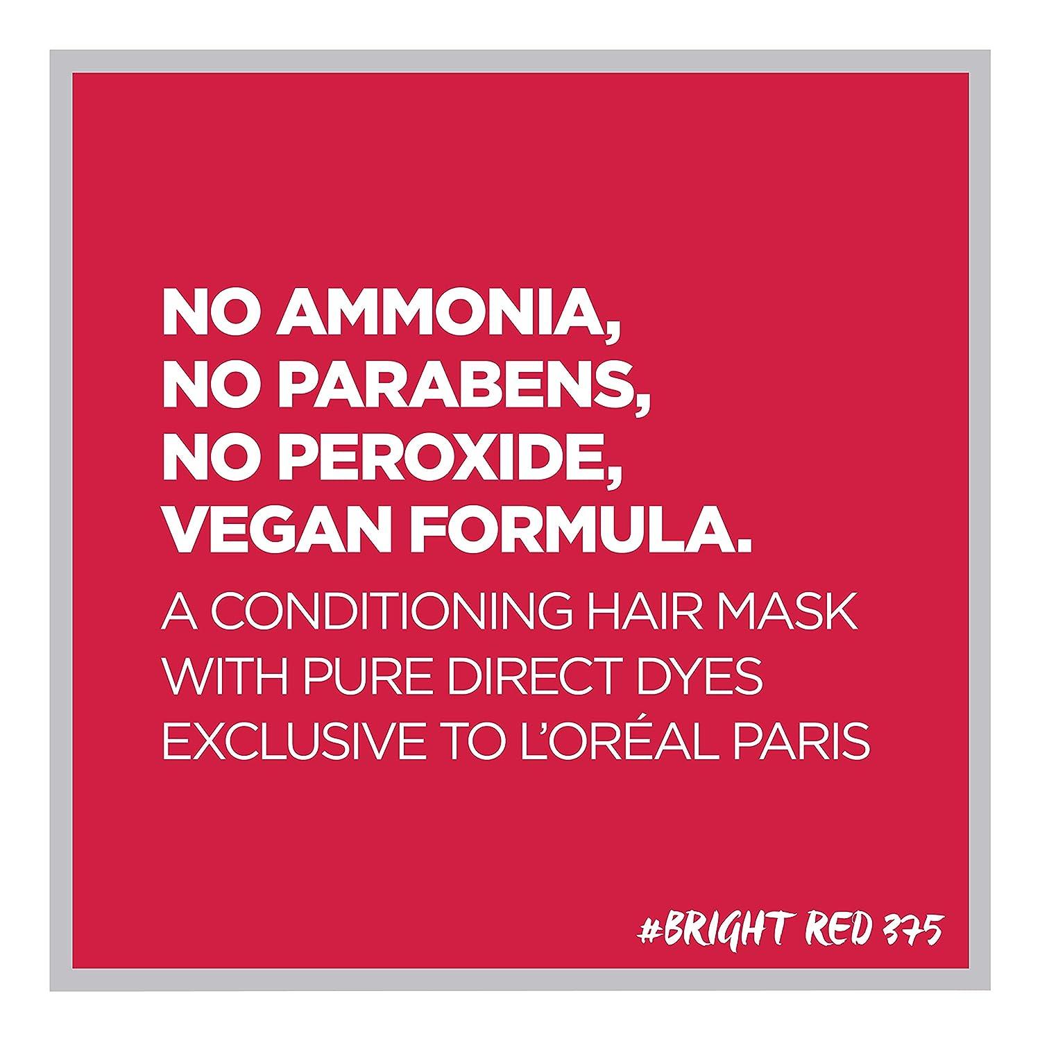 L'Oreal Paris Colorista Semi-Permanent Hair Color - Bright Red for ...