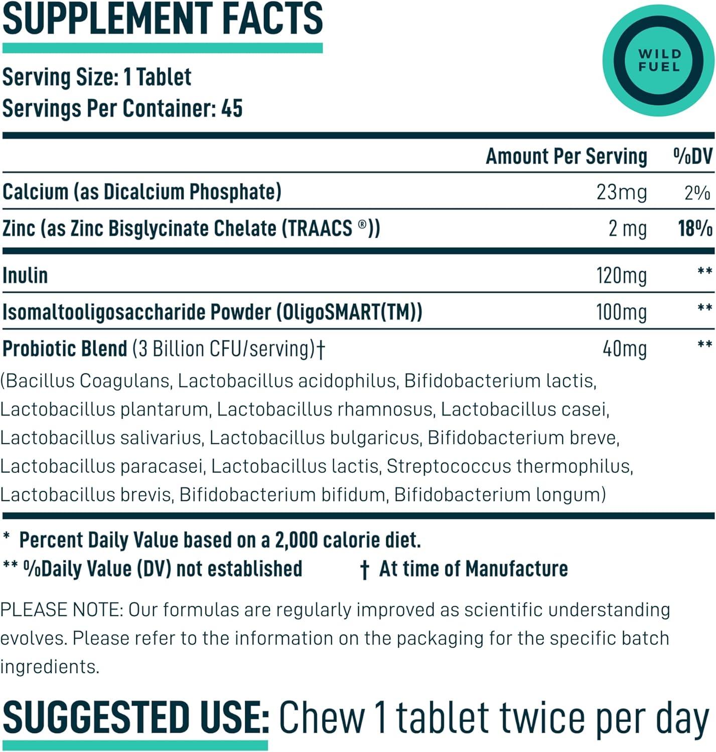 Fresh Breath Oral Probiotic Mints - 3bn CFU K12 Lactobacillus Paracasei ...