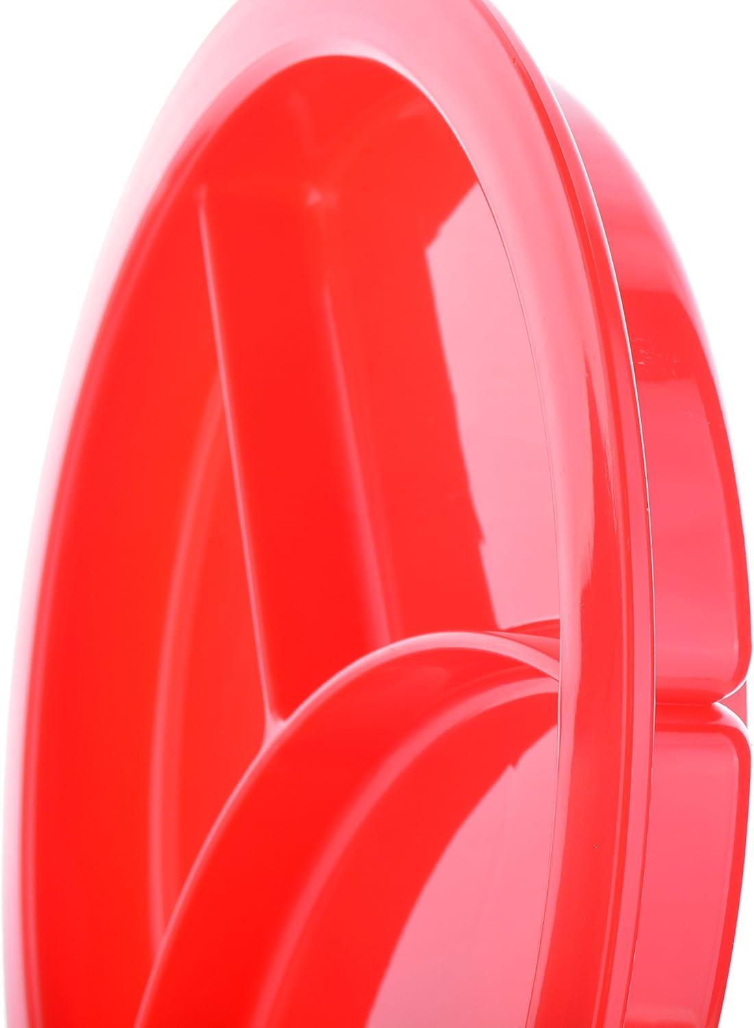Ability Superstore Red Divided Plate - Easy-to-use and Durable Meal ...