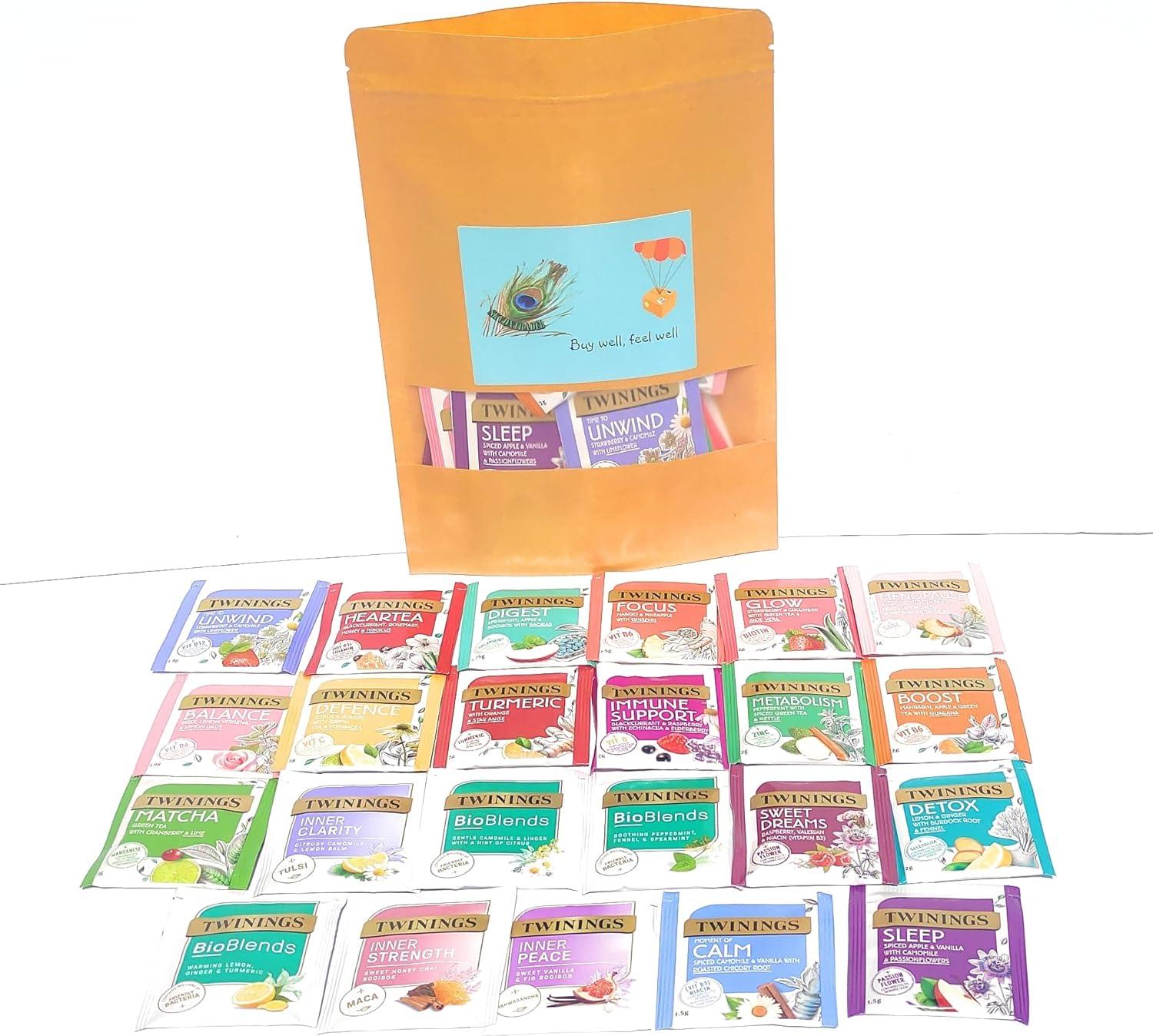 Twinings Superblends Tea Fruit Herbal Tea Selection Gift Set 23 Mixed ...
