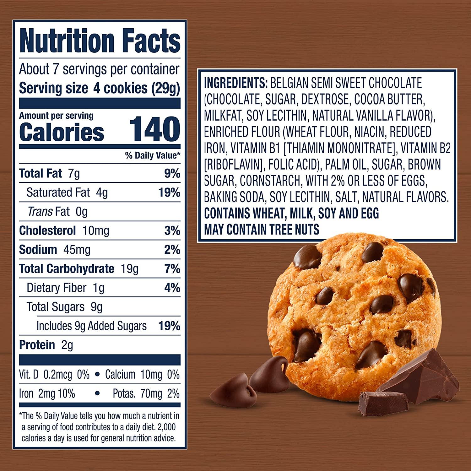 Famous Amos Wonders of the World Belgian Chocolate Chip Cookies ...