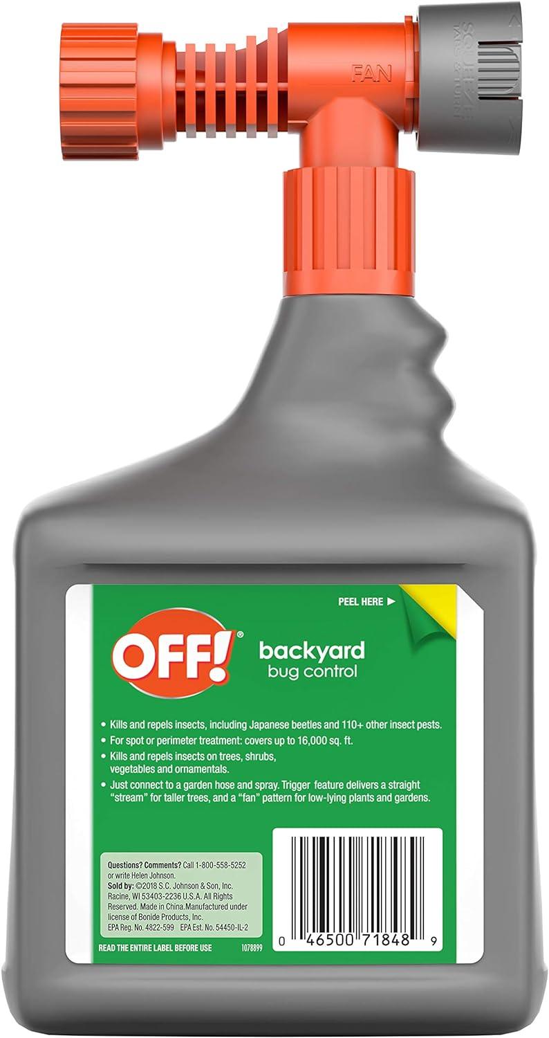 Off! Bug Control Yard Pretreat 32oz - Pack of 4 | Effective Outdoor ...