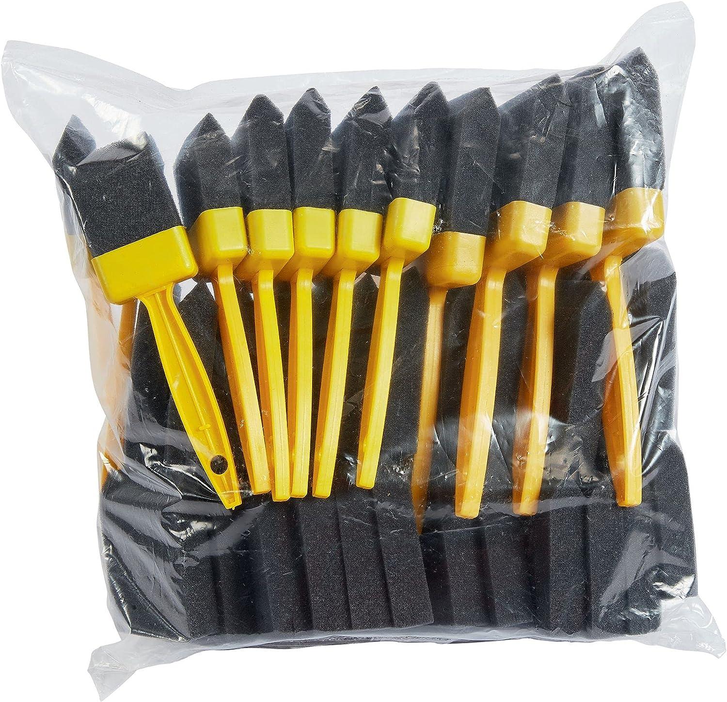 Foam Paint Brush Value Pack - 48 Pieces with Reusable Handles and Refills | Buy Now with Express ...