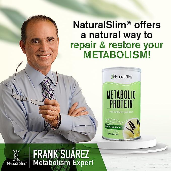 NaturalSlim Metabolic Whey Protein Powder Vanilla | Low Carb Meal ...