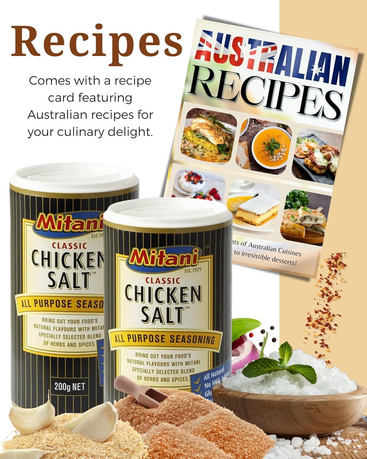 Chicken Salt Bundle (200g x 2) with Australian Food Recipe Card ...