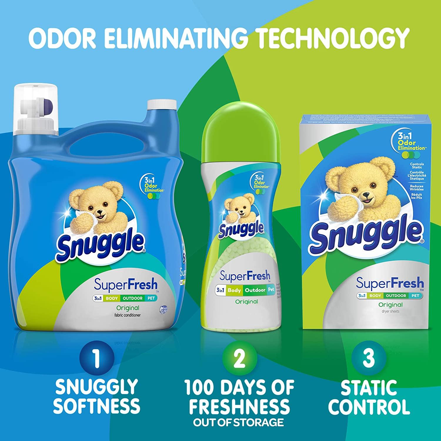 Snuggle Plus Super Fresh Liquid Fabric Softener - 31.7 fl oz (Packaging ...