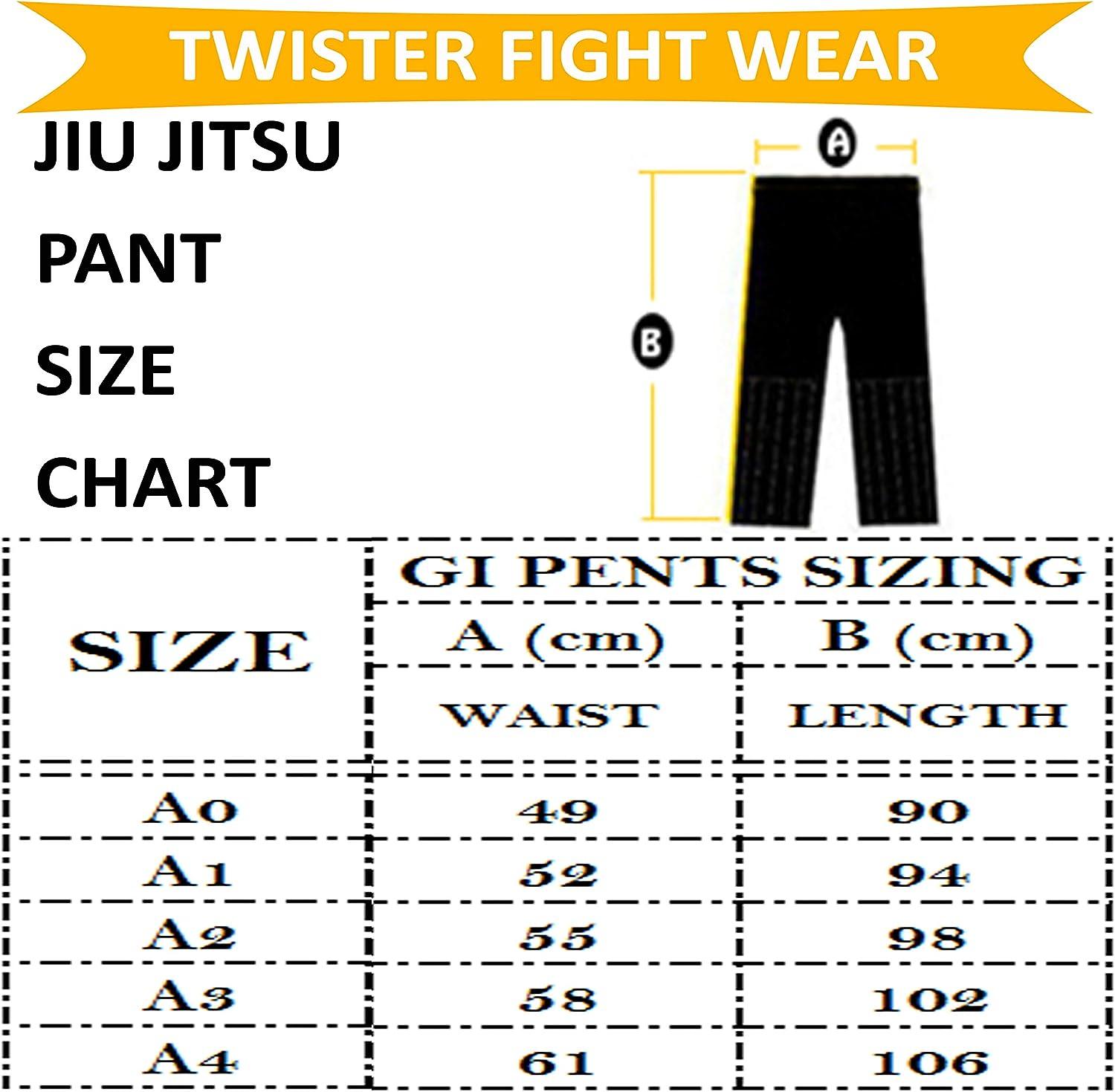TWISTER FIGHT WEAR White BJJ Jiu Jitsu Gi Pants - Size 3 | Durable and ...