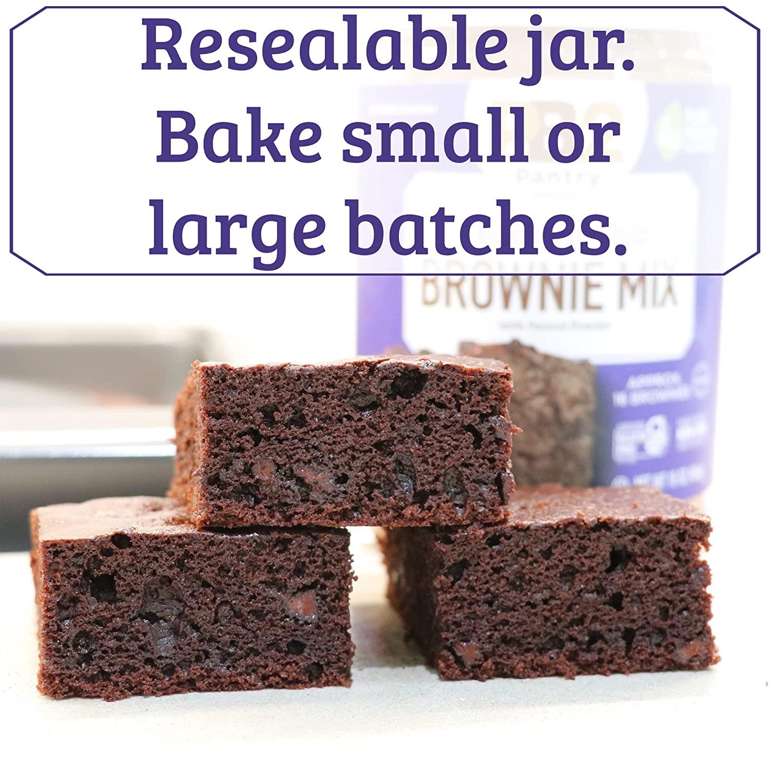 Peanut Butter & Co. PB2 Pantry Chocolate Chip Brownie Mix - 16 oz Jar ...