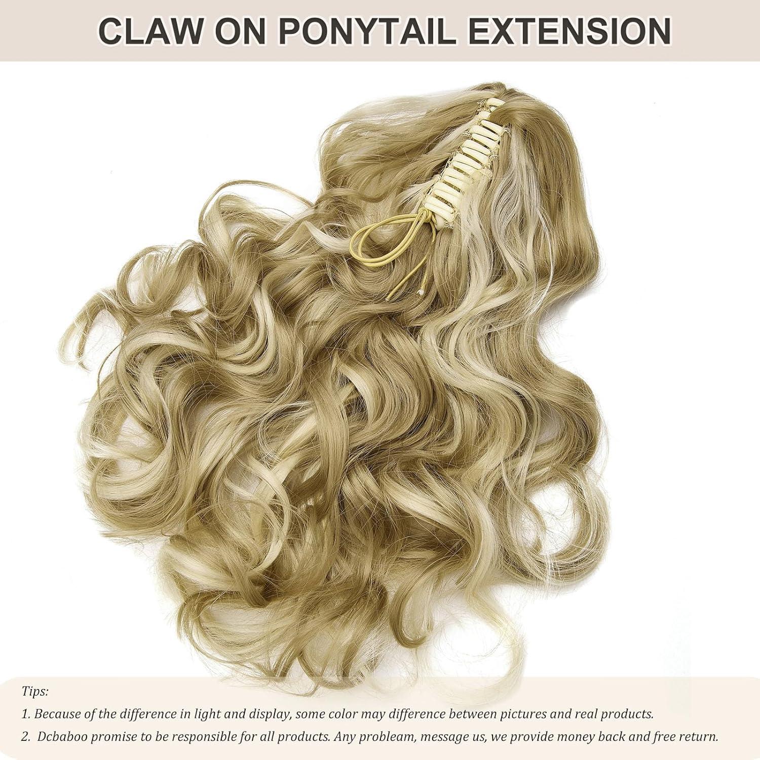 Shop Dcbaboo 45cm Wavy Ponytail Extension Sandy Blonde & Bleaching ...