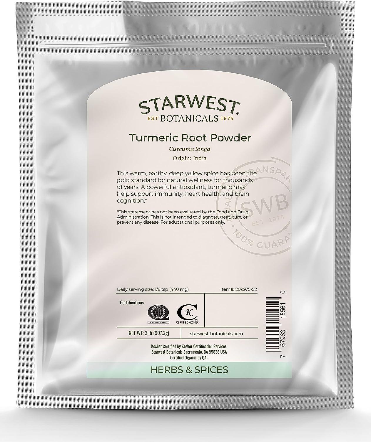 Starwest Botanicals Organic Turmeric Root Powder (2 Pound) | Buy Now ...