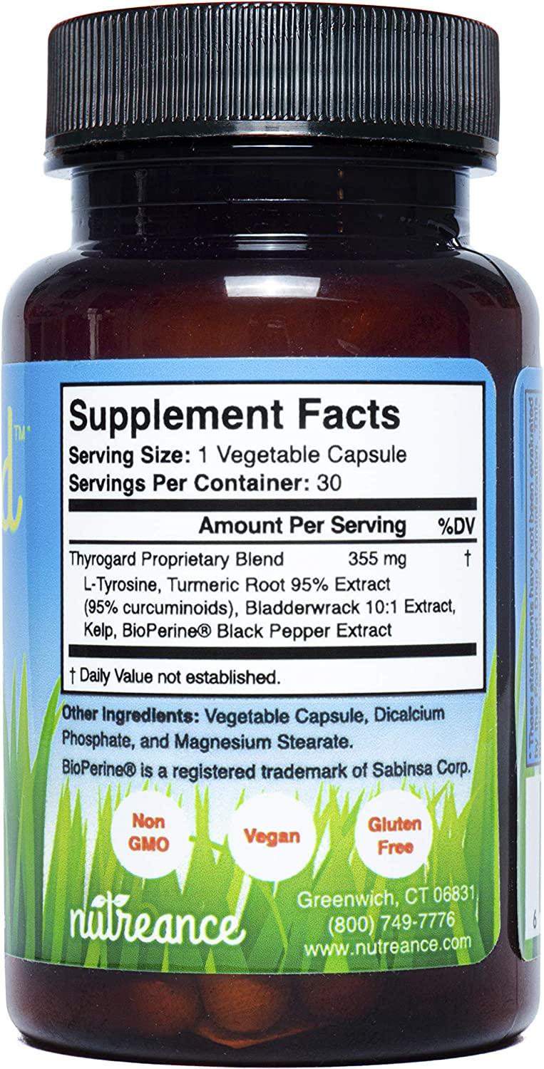 Thyrogard - Natural Thyroid Support Supplement | Non-GMO, Vegan, Gluten ...