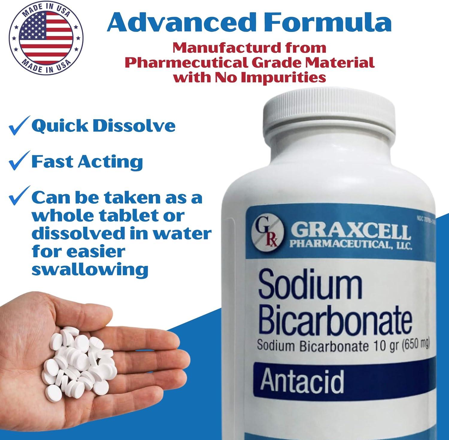 Sodium Bicarbonate Tablets 650mg | Relief for Acid Indigestion ...