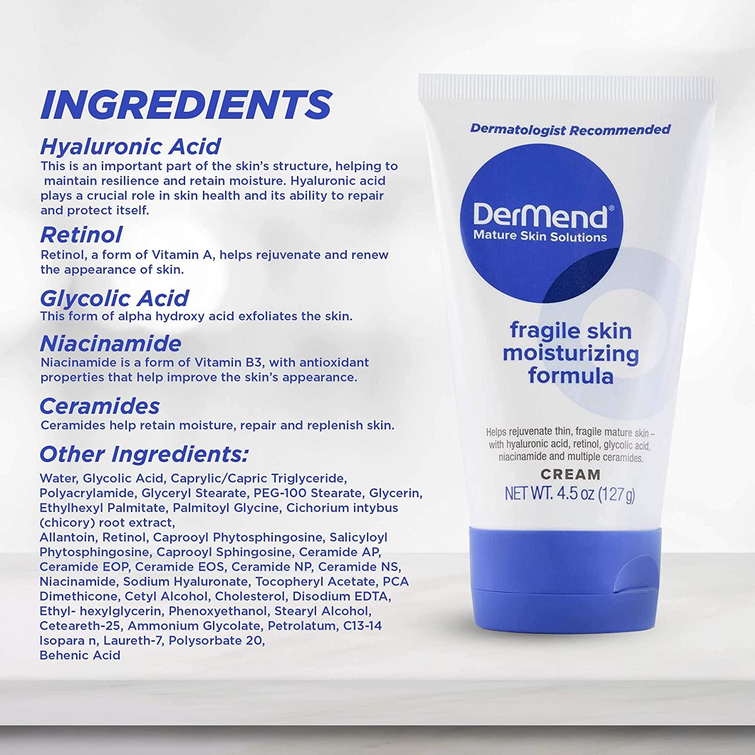 DerMend Fragile Skin Moisturizing Cream - Restoring & Rejuvenating ...