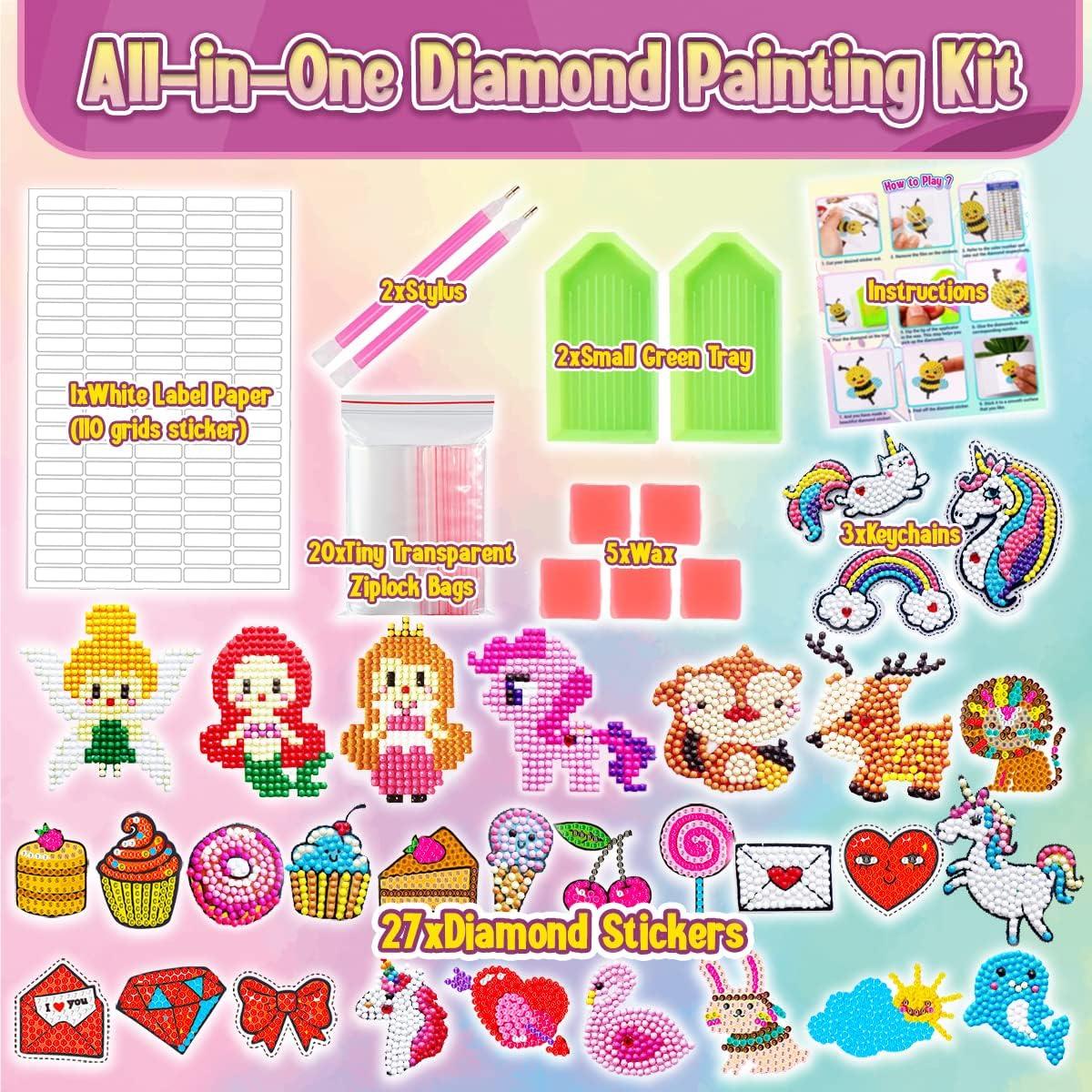 Innofans Diamond Painting Stickers Kit for Kids - 27 Water Bottle ...