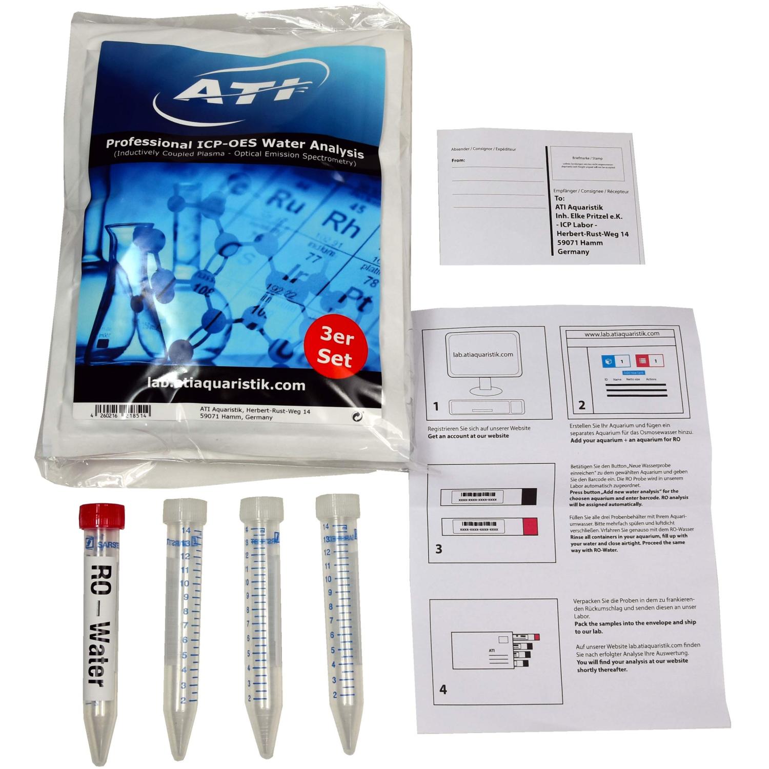 Ati ICP-OES Water Analysis Set - 3 Pieces | International Shipping ...