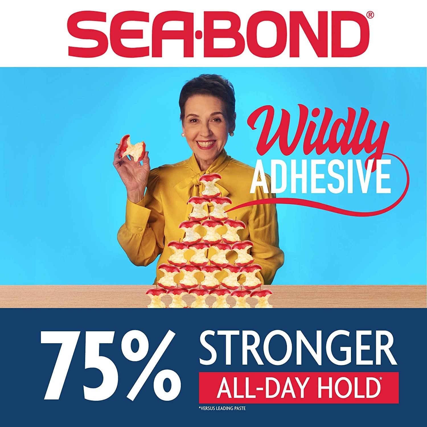 Sea Bond Denture Adhesive Seals Multipack - Zinc Free, All Day Hold ...