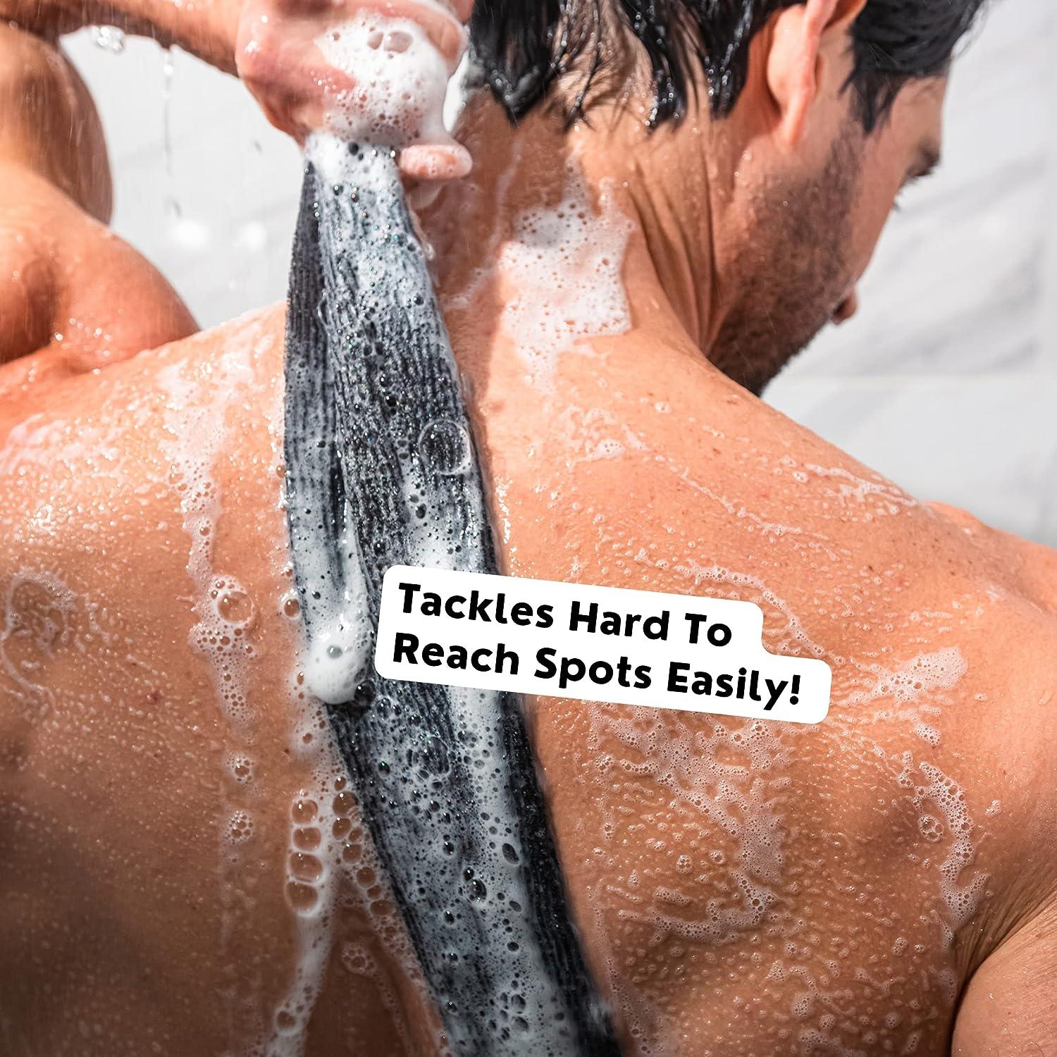 Extra Rough Exfoliating Washcloth - Body & Back Scrubber for Shower - 2 ...