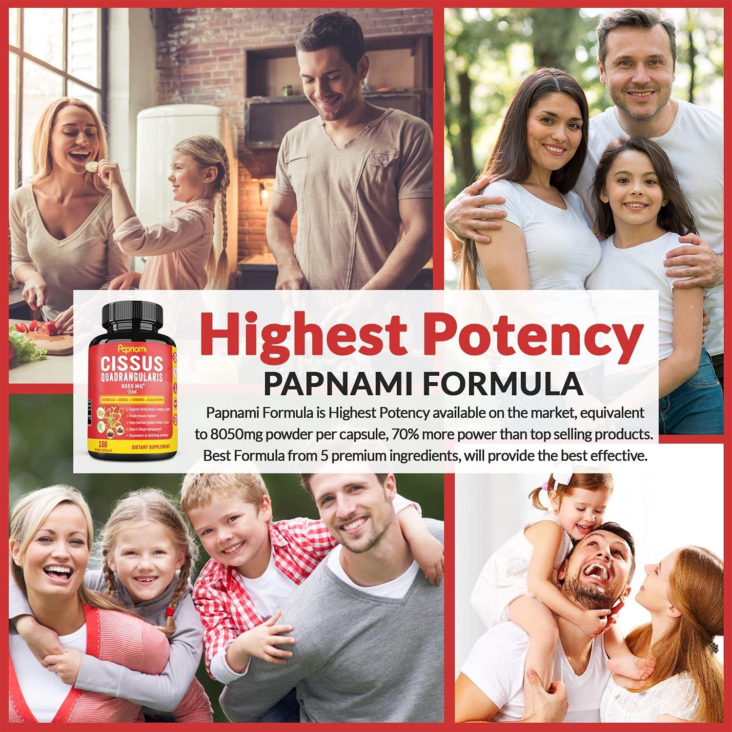 Organic Super Cissus Quadrangularis Capsules 8050mg with Boswellia ...