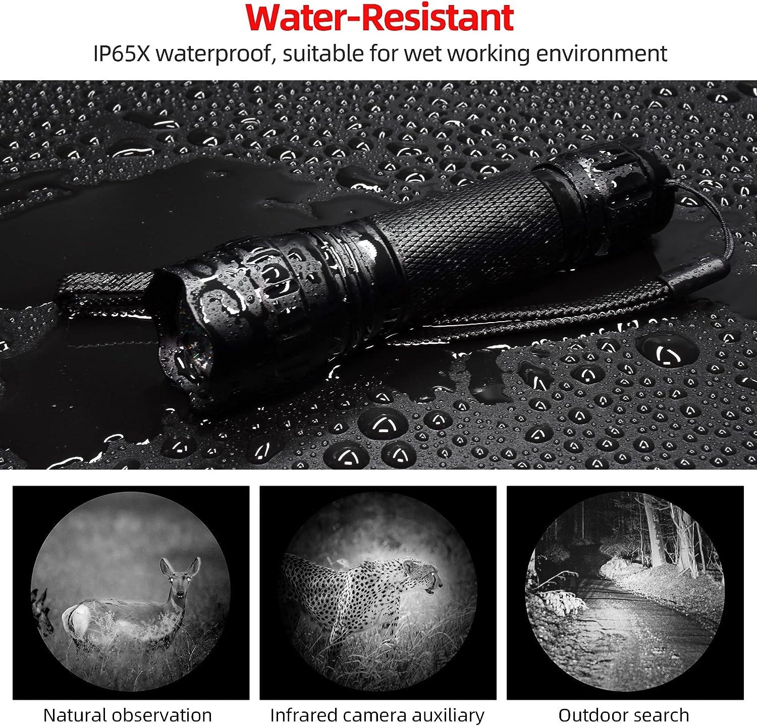 DARKBEAM Infrared 850nm Light - Long Range IR Flashlight for Night ...
