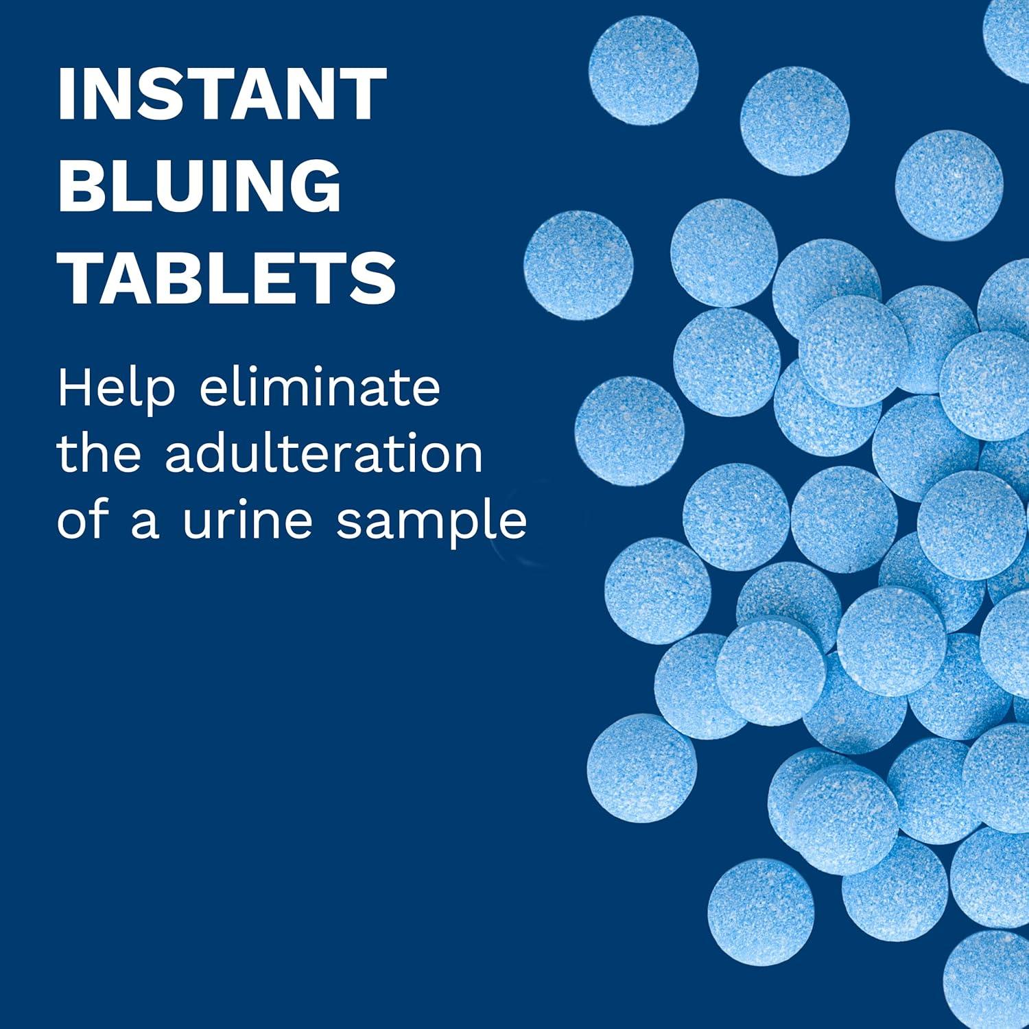 Instant Bluing Tablets - Dissolves in Toilet Water | 100 Tablets for ...