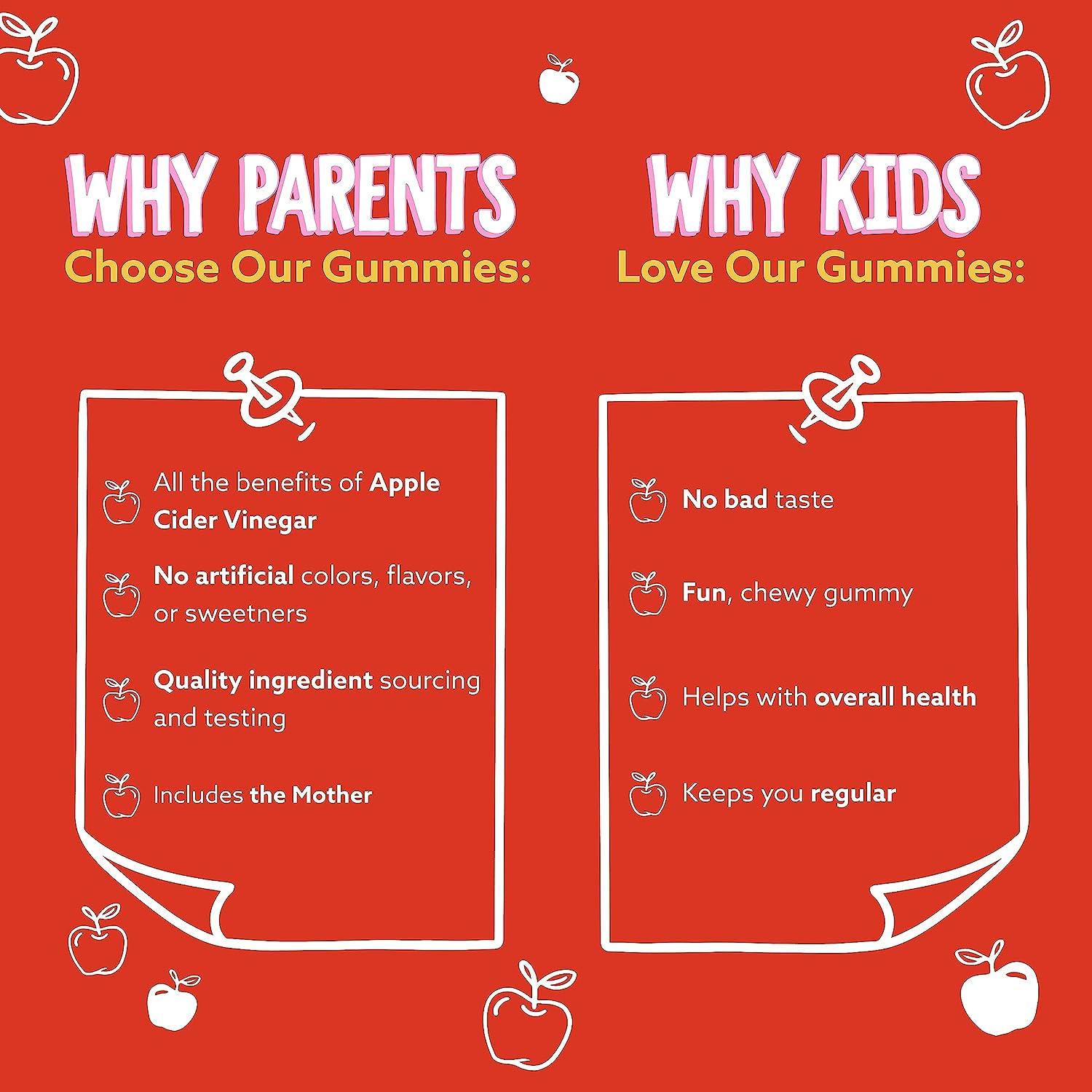 Feel Great Apple Cider Vinegar Gummies for Kids | Rich in Digestive ...