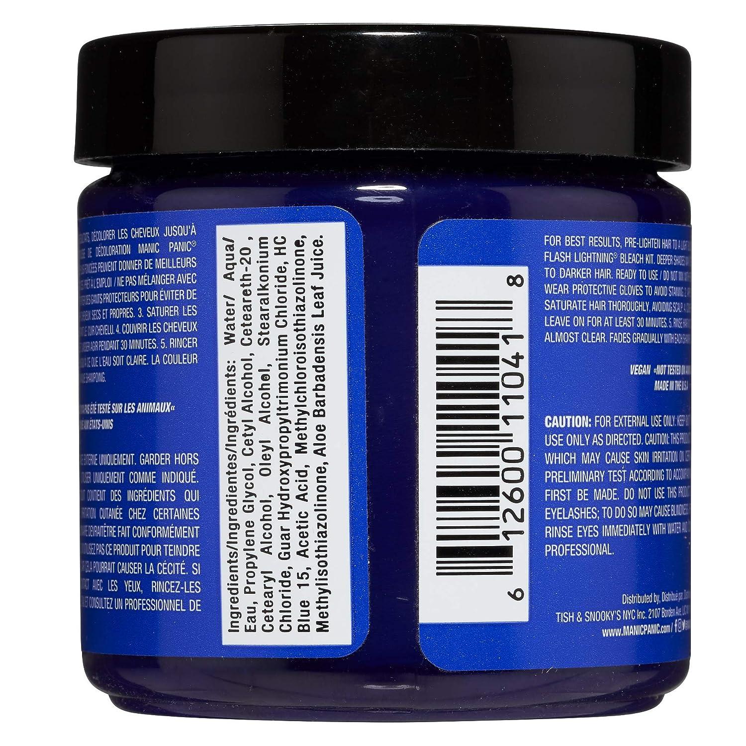 MANIC PANIC Blue Moon Hair Dye - Bright Neon Cool True Blue Color ...