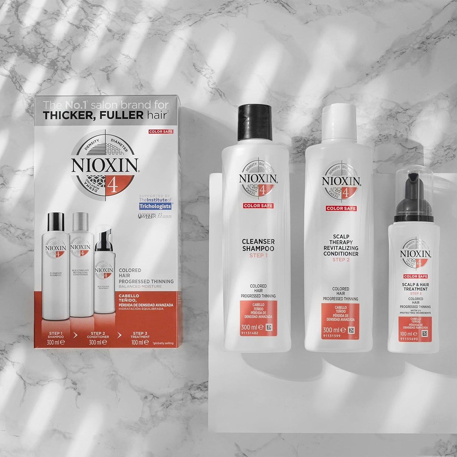 Nioxin System 4: Coloured Hair Progressed Thinning Treatment | 300ml ...