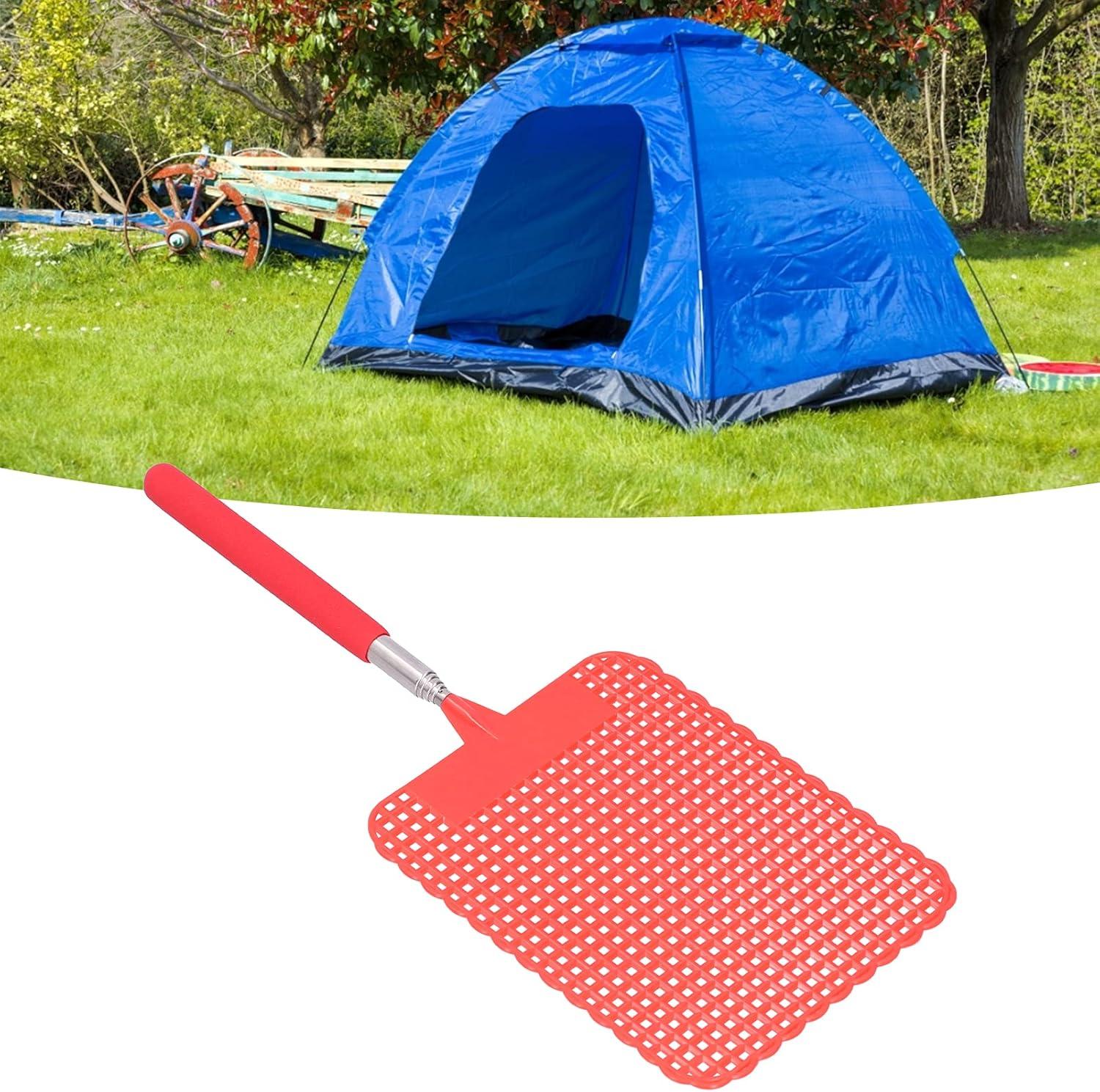 Indoor Fly Swatter Adjustable Length Retractable Stainless Steel Handle ...