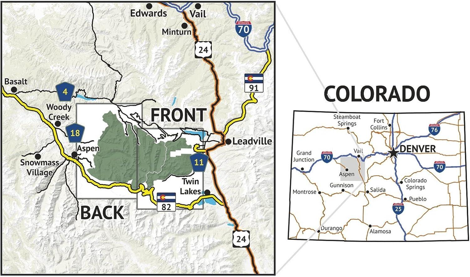 Hunter-Fryingpan/Mount Massive Wilderness - Colorado Topographic Hiking ...