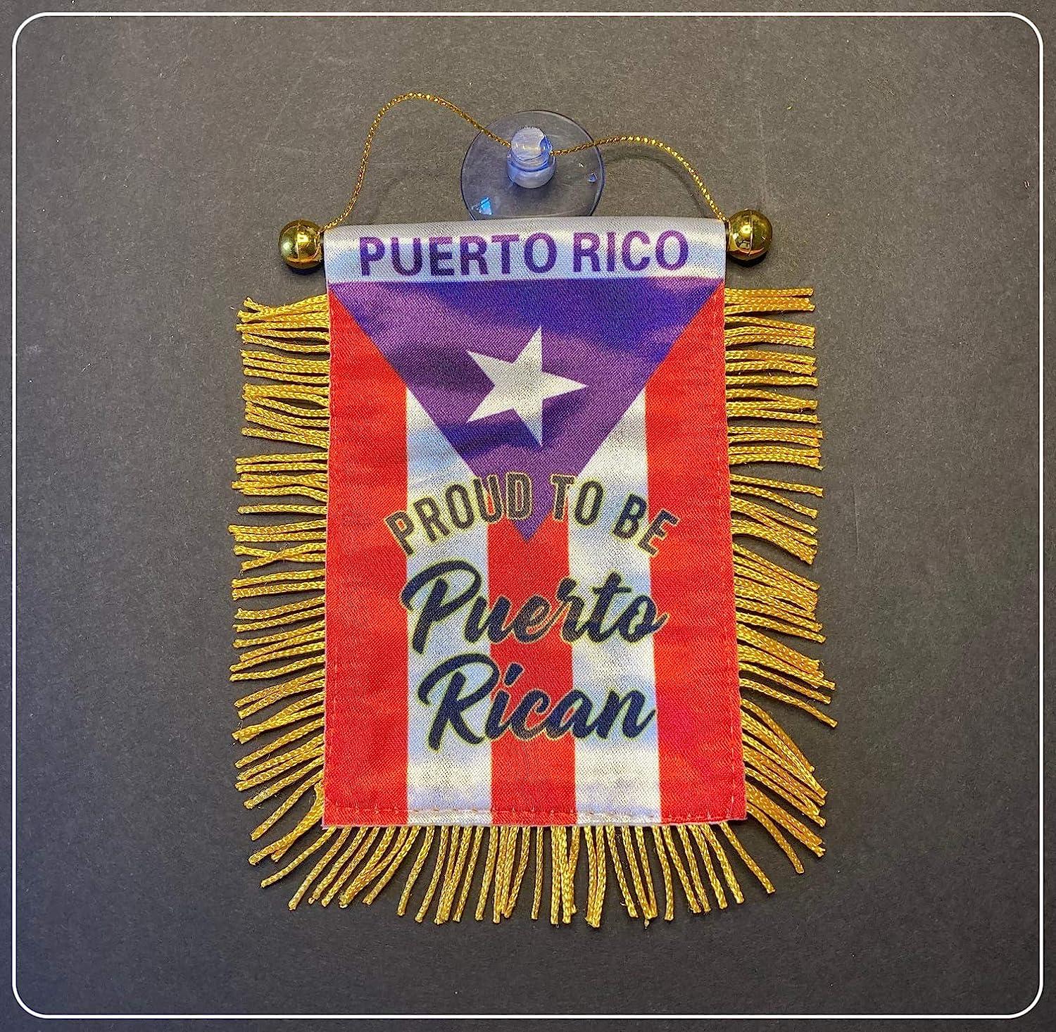 Puerto Rico Car Flag Decals - Quality Mini Window Banners for Boricua ...