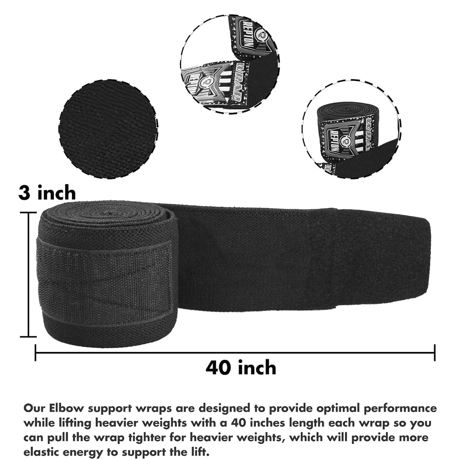 REPTON Elbow Wrap | Elbow Sleeves Support for Weightlifting ...