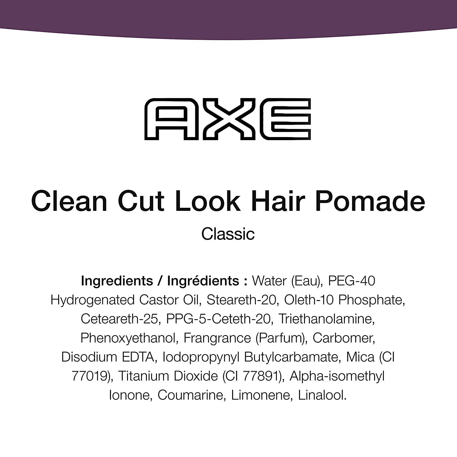 AXE Hair Pomade for Men 3 Count Classic Styling Hair Product - 2.64 oz ...