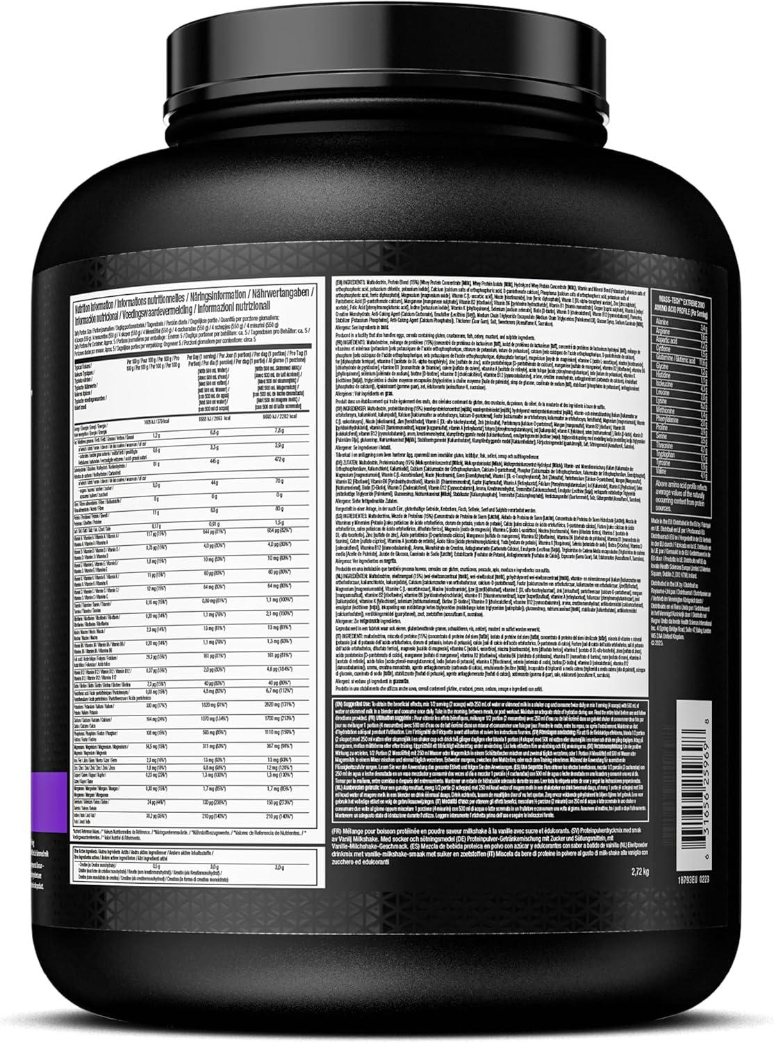 Muscletech Extreme 2000 Mass Gainer Protein Powder - Best Protein ...