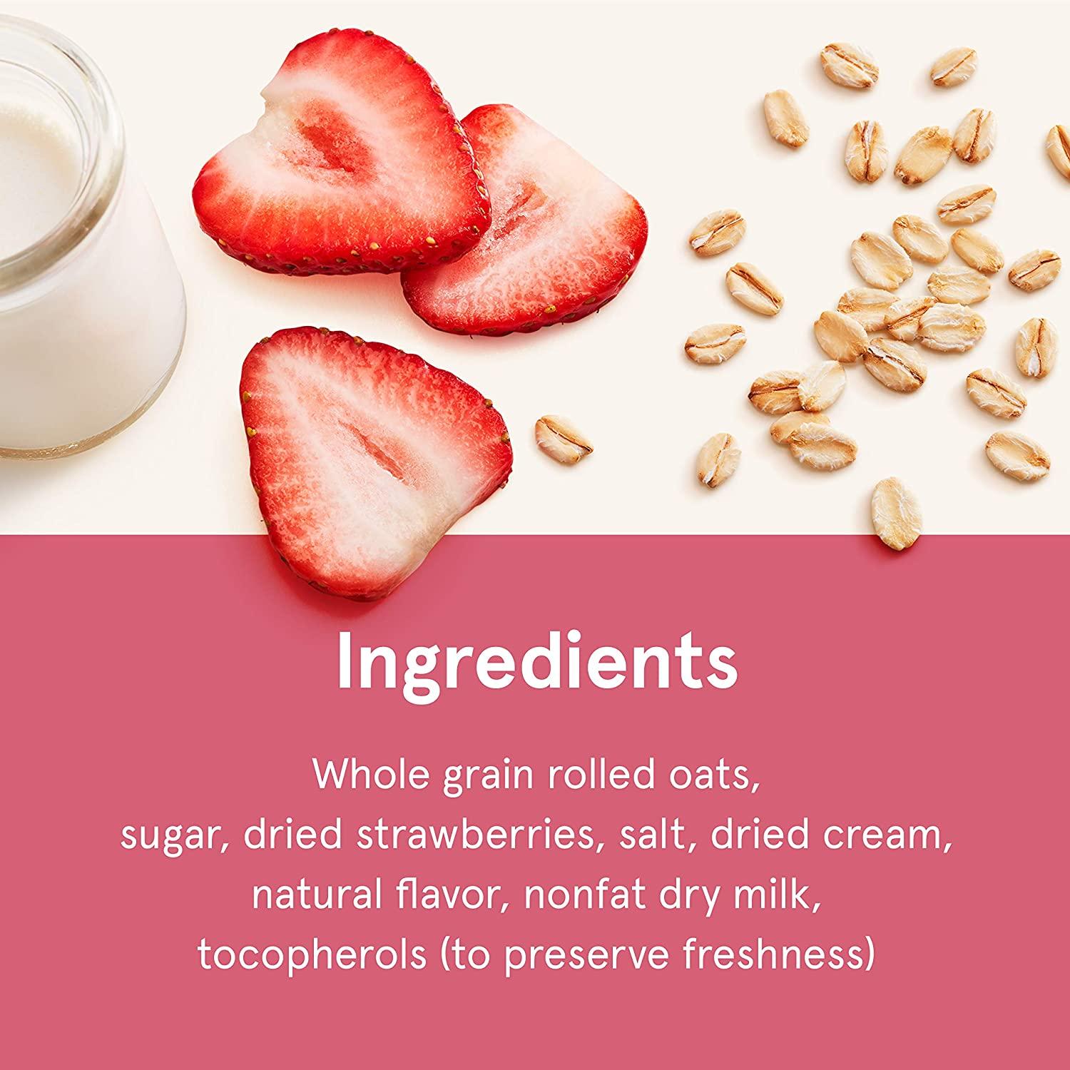 Quaker Instant Oatmeal Strawberries & Cream 44-Pack - 1.05oz Packets ...