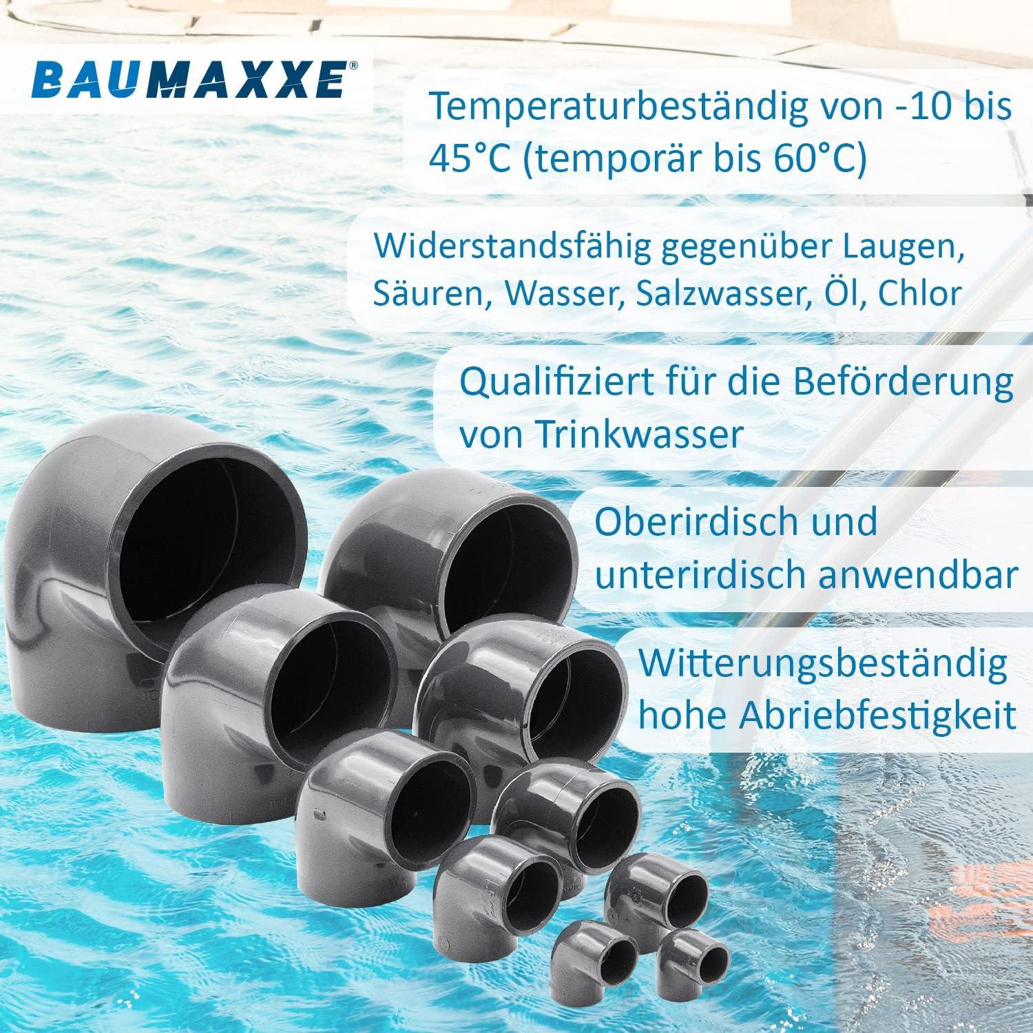 PVC Angle Sleeve 90 | 40mm | 1 1/4 Inch | Adhesive Muffle | PVC Tube ...