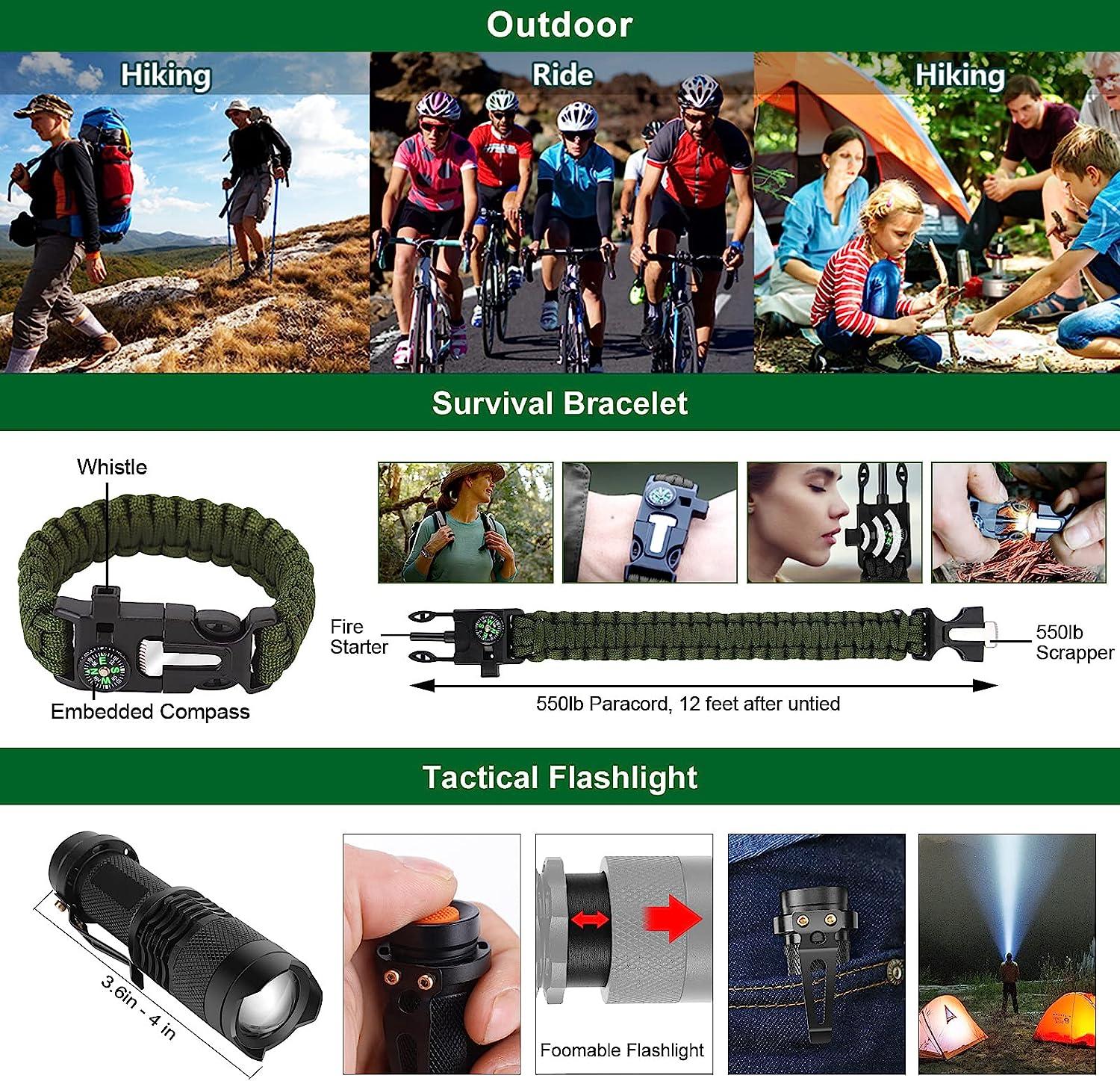 28-in-1 Survival Kit for Men, Dad, Husband, Teenage Boy - Emergency ...