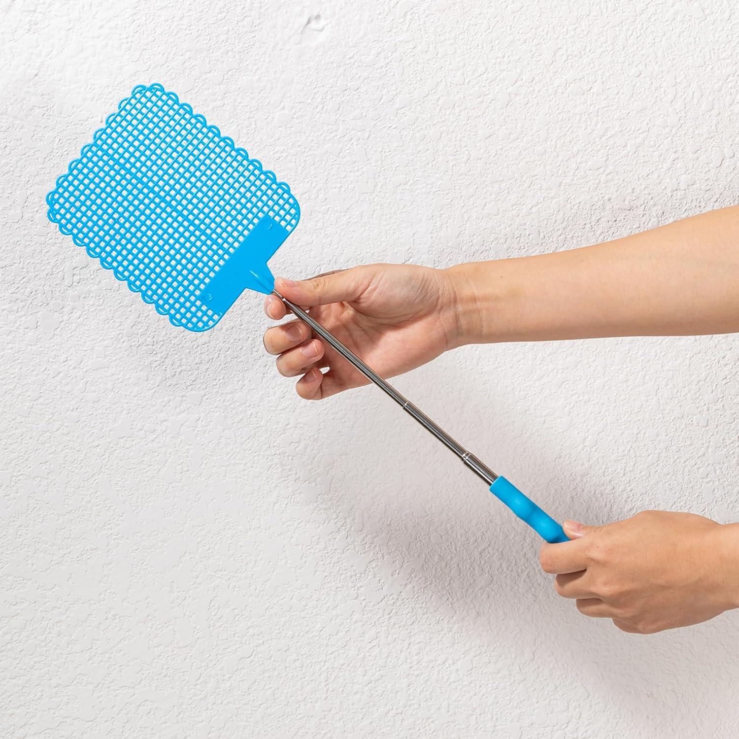 SCBOY 6-Piece Colorful Extendable Fly Swatter Set - Effective Plastic ...