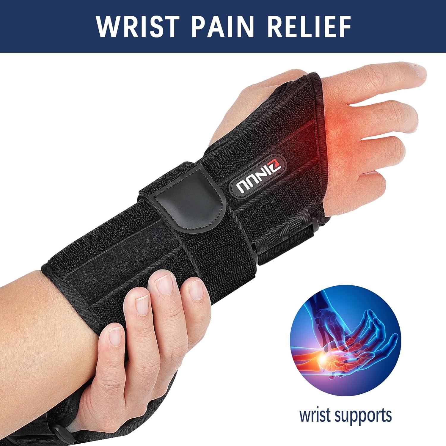 Zinuu Wrist Bandages for Carpal Tunnel Syndrome - Sports Protection ...