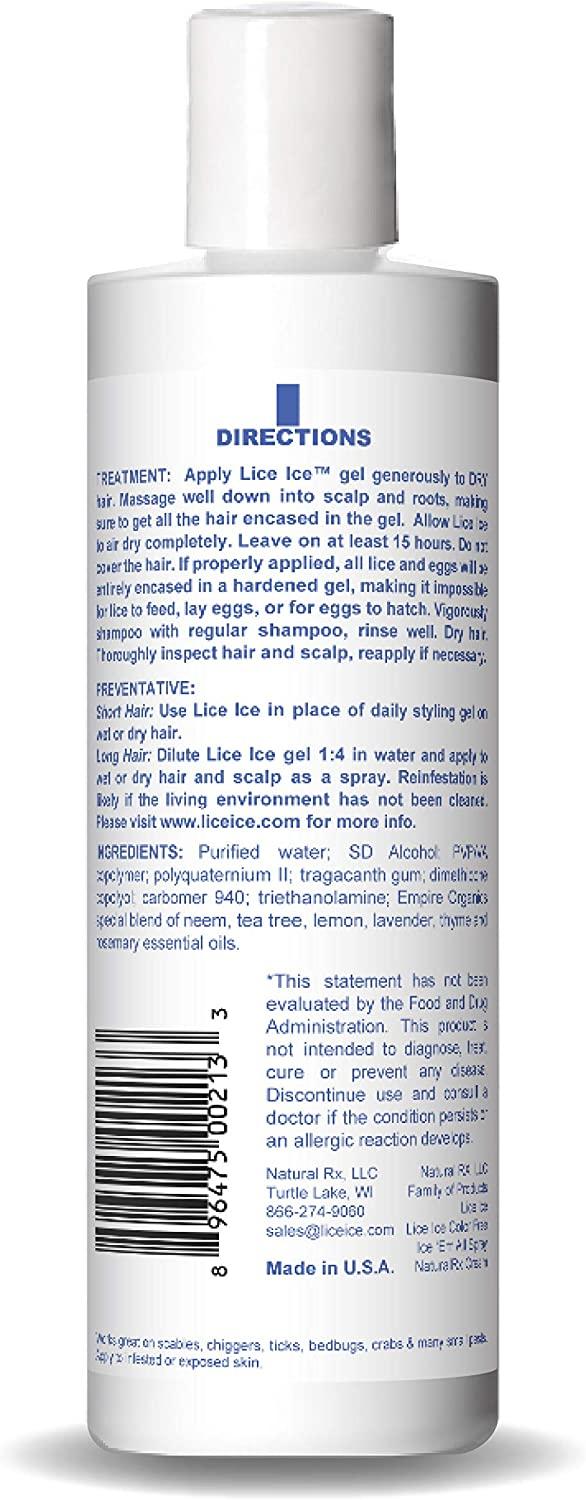 Lice Ice Extra Strength (8 FL OZ) Made in USA | Ultimate Head Lice ...