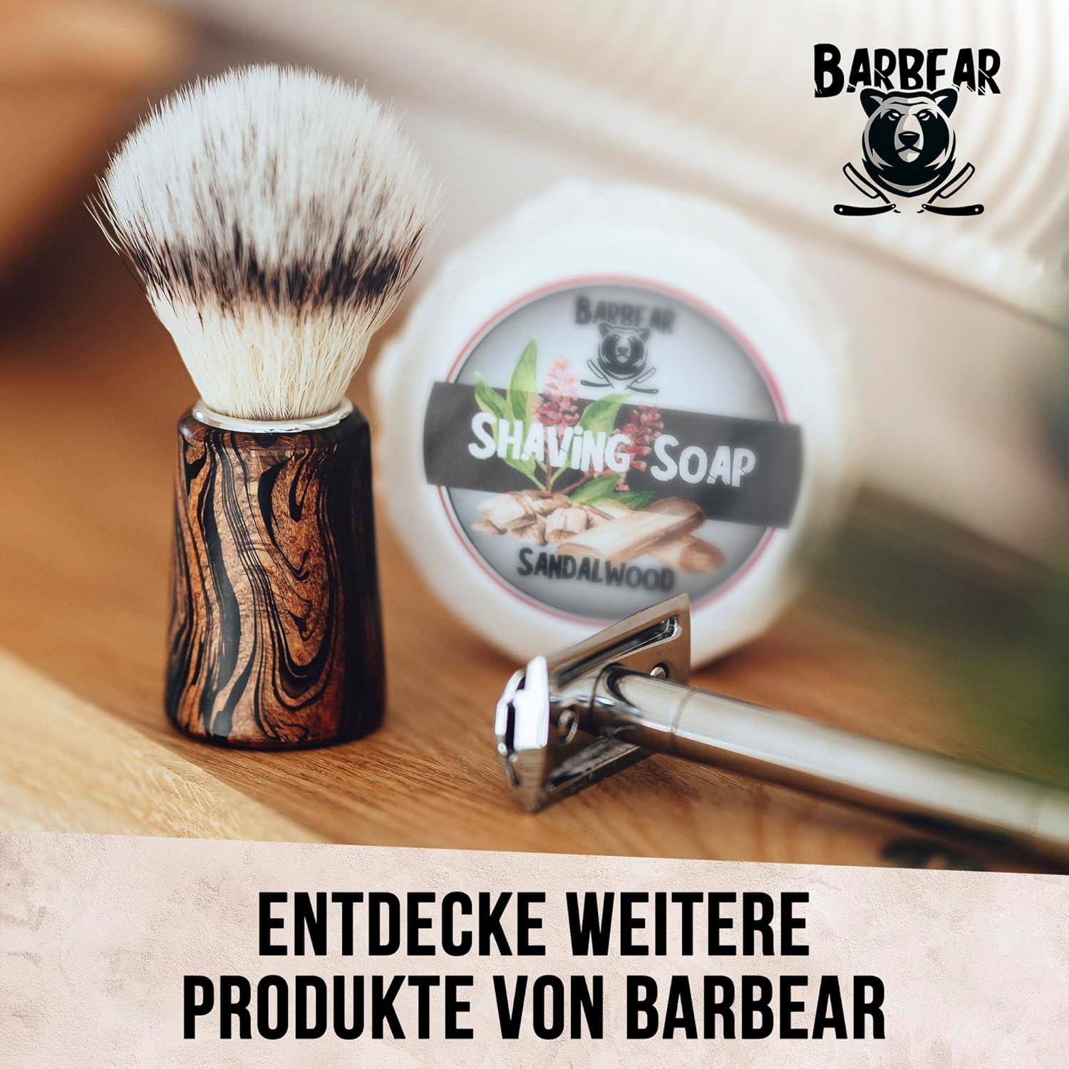 Barbear Shaving Soap Gift Box | Jumbo Size Bergamot Sandalwood & Ocean ...